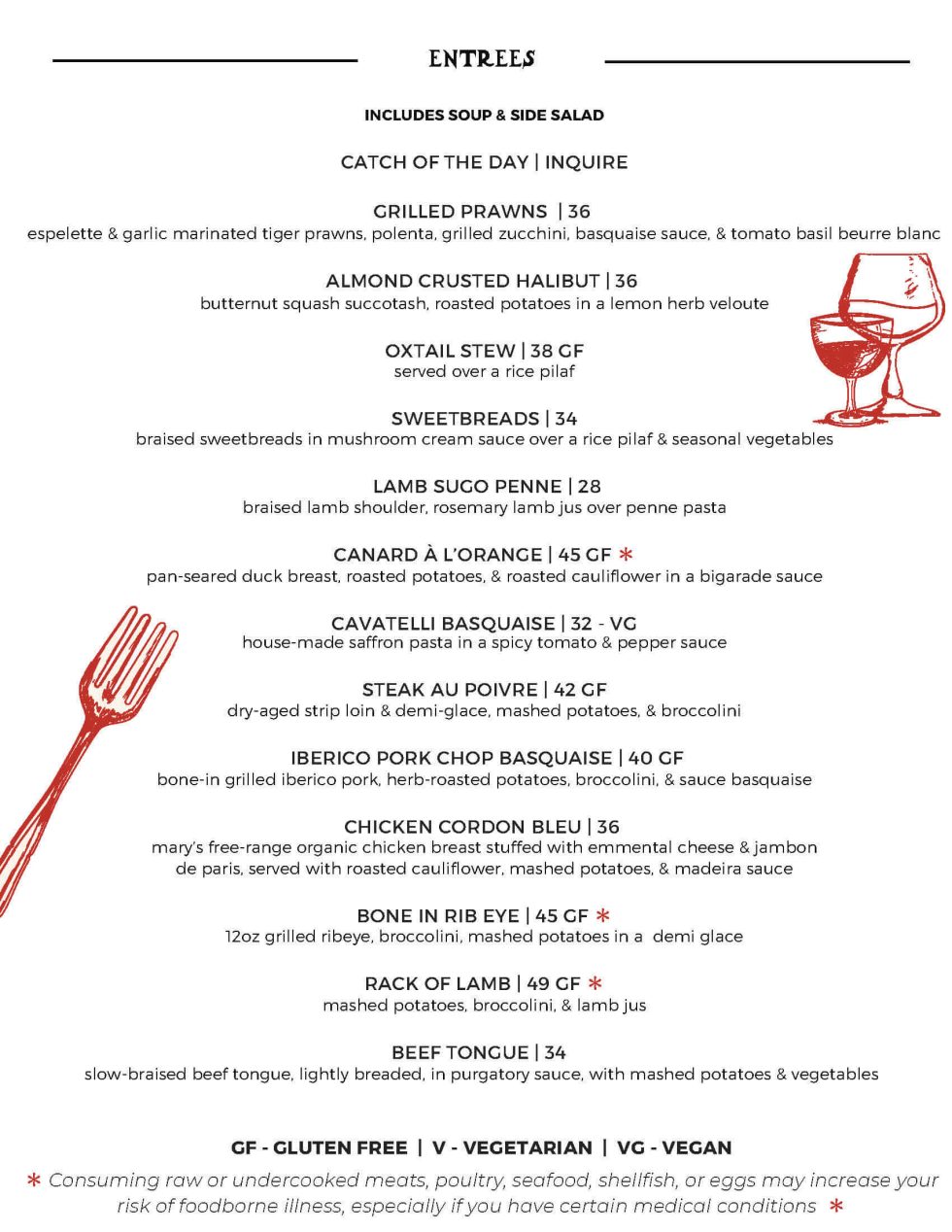Restaurant Menus | Basque Cultural Center